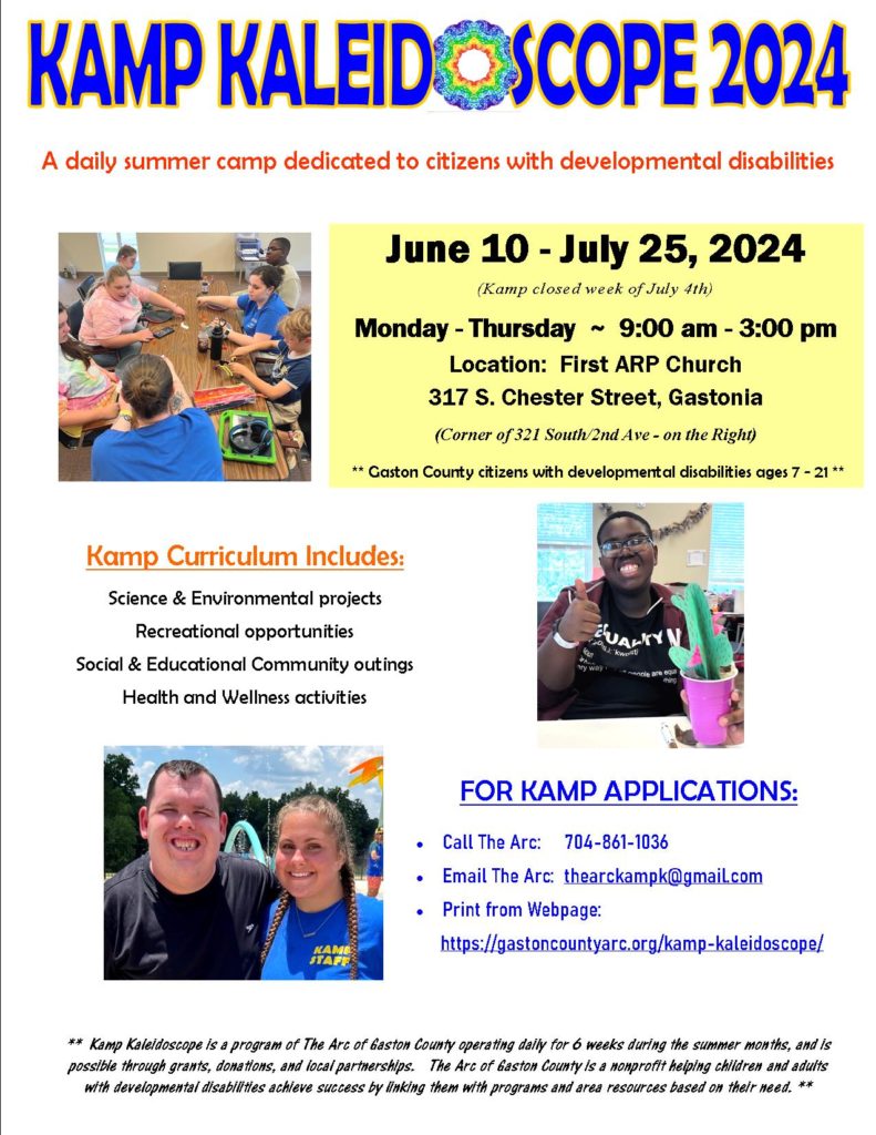 Kamp Kaleidoscope - The Arc of Gaston County